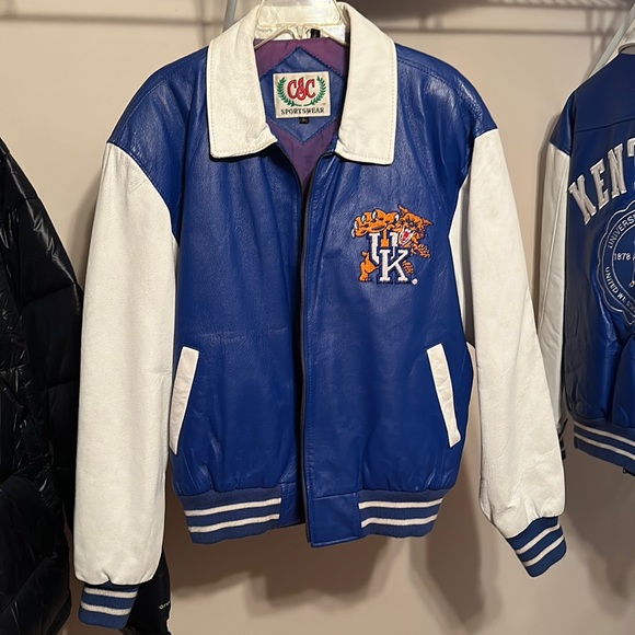 C & C | Jackets & Coats | Genuine Leather Jacket Nylon Acetate Lining ...